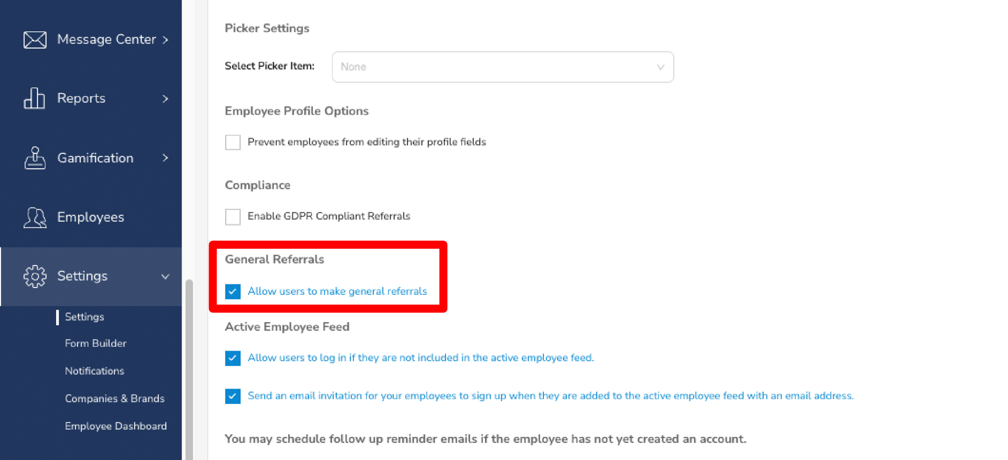 How to Enable General Referrals (Evergreen Jobs)