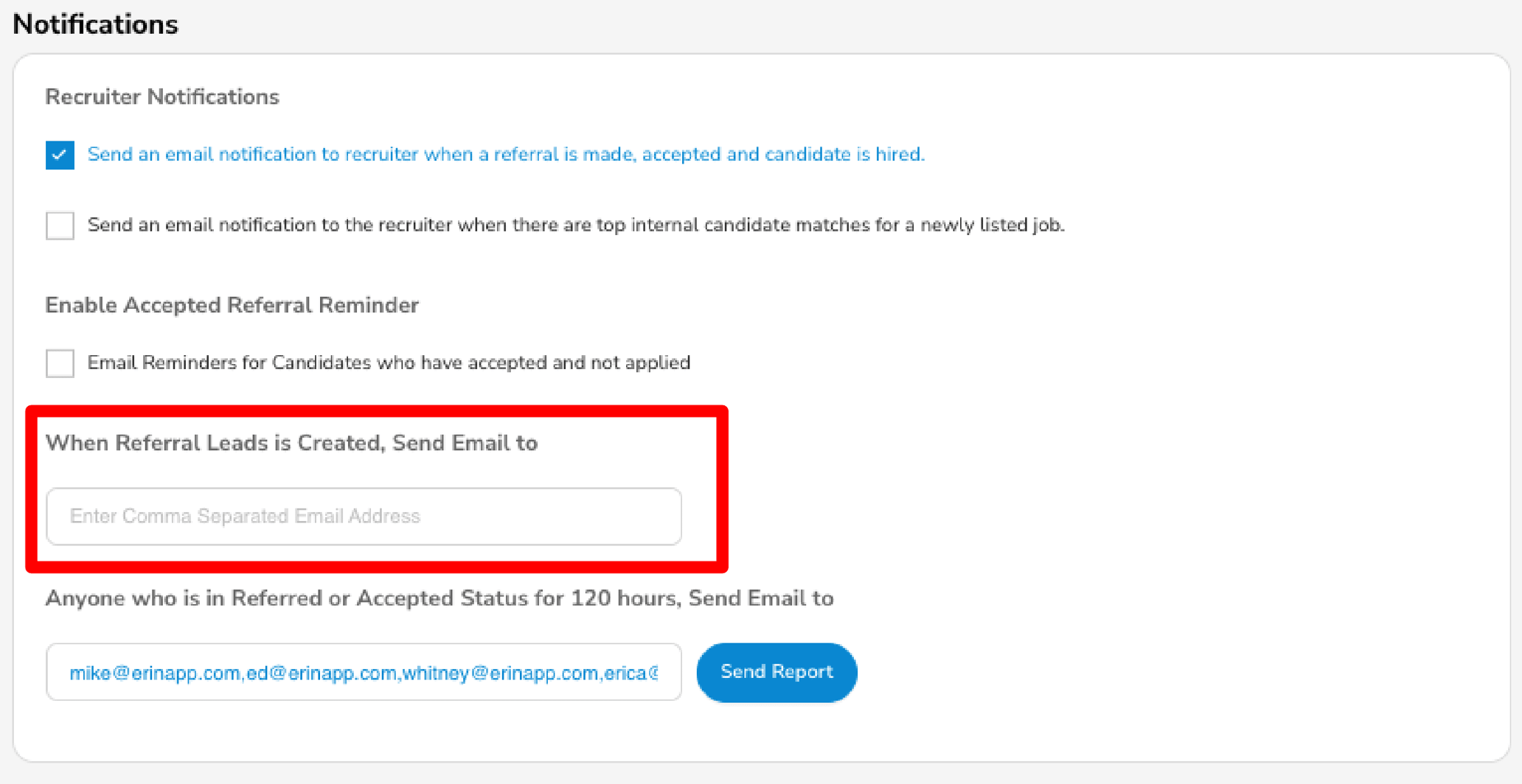 How to Notify Recruiters about New Referral Leads