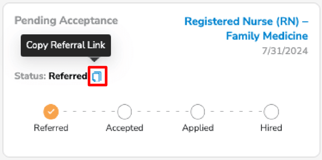 Learn about Referral Status